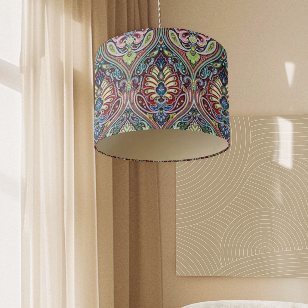 Bright Boho Velvet Shade – From Loft to Loved